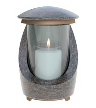 Lantaarn van graniet en brons - Boot Grafmonumenten